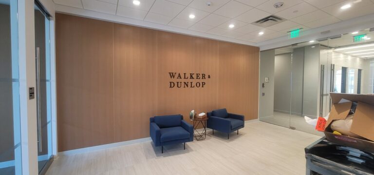 Walker & Dunlop Interior Office Signage | Creative Sign Designs